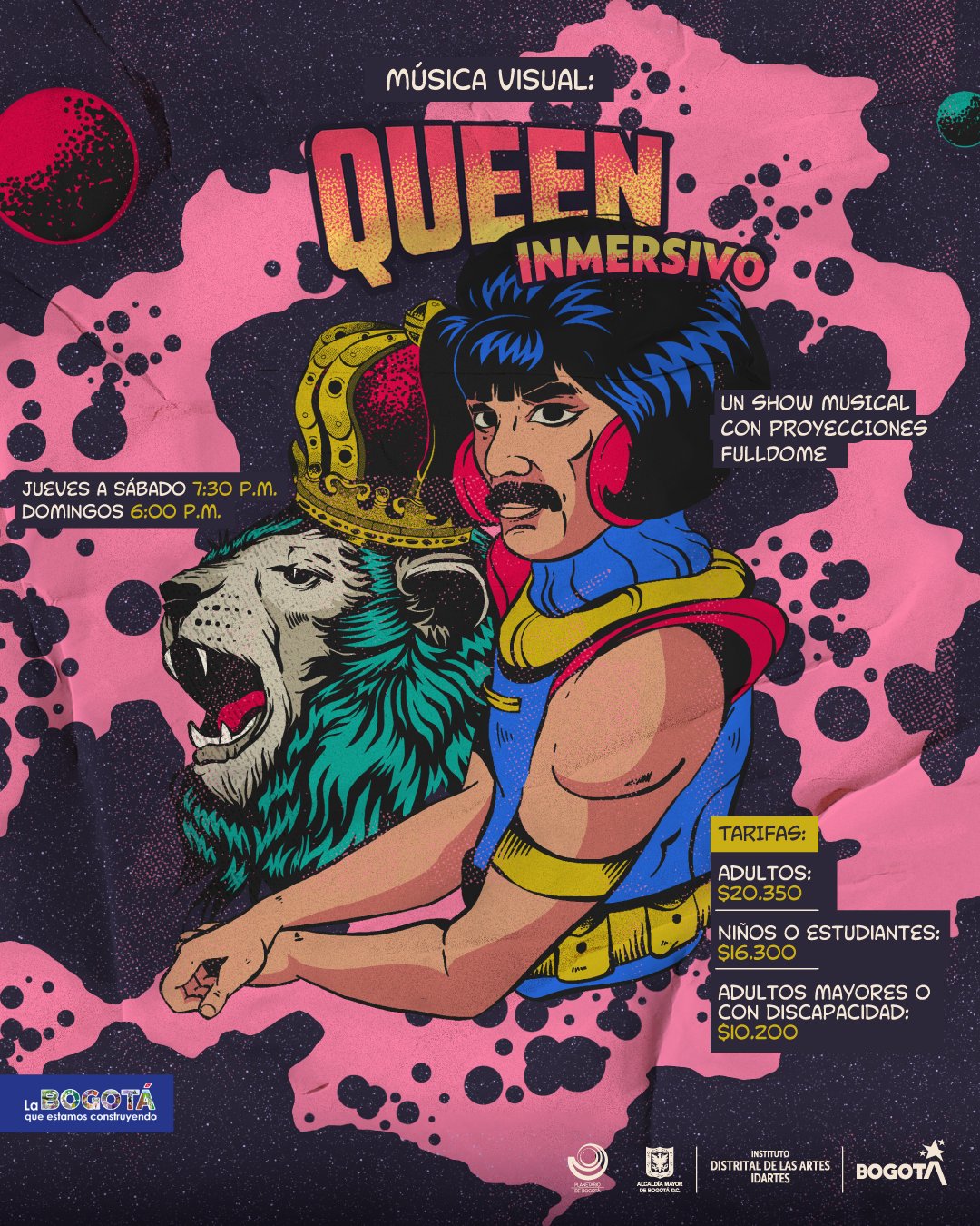 El Planetario de Bogotá presenta su show láser tributo a 'Queen' - Konuco